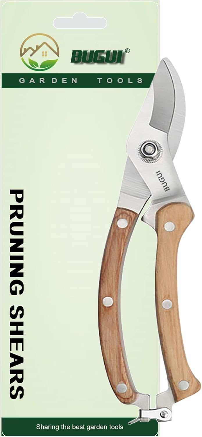 Amazon.com : BUGUI Bypass Garden Pruning Shears - Premium SK-5 Steel ...