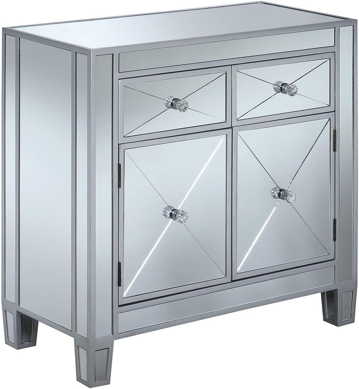 Amazon.com: Coaster Home Furnishings Lupin 2-Door Accent Cabinet Mirror ...