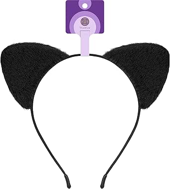 Amazon.com: WantGor Cat Ears Headband, Women Plush Cat Headbands Cute ...