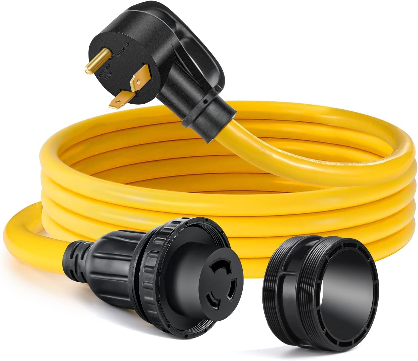 Amazon.com: LAZMUMI 30 Amp 25 Feet RV Power Extension Cord Twist ...