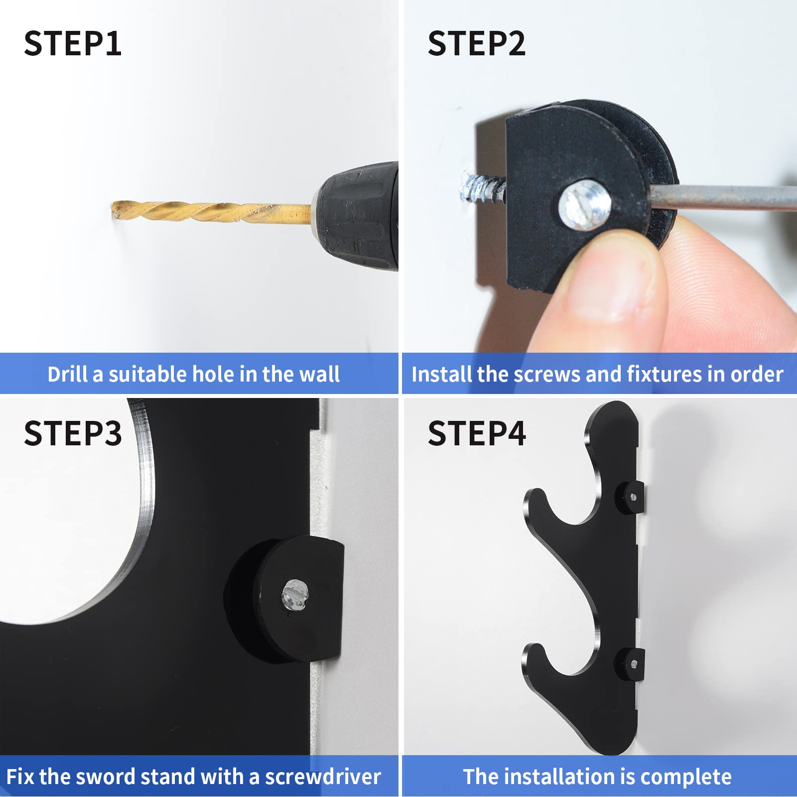 Snapklik.com : Lightsaber Stand - Wall Mount Display - 2 Layer ...