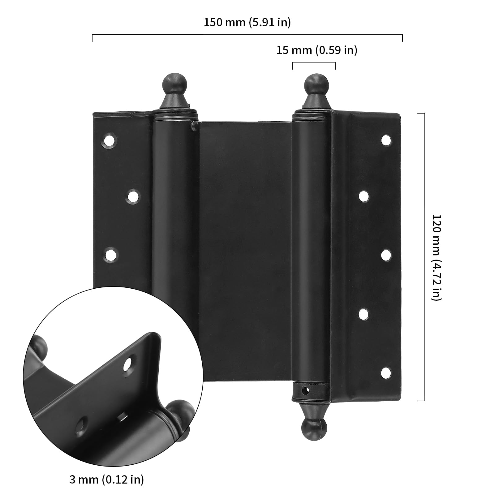 Snapklik.com : HOIGON 2 Pairs 5 Inch Stainless Steel Double Action ...