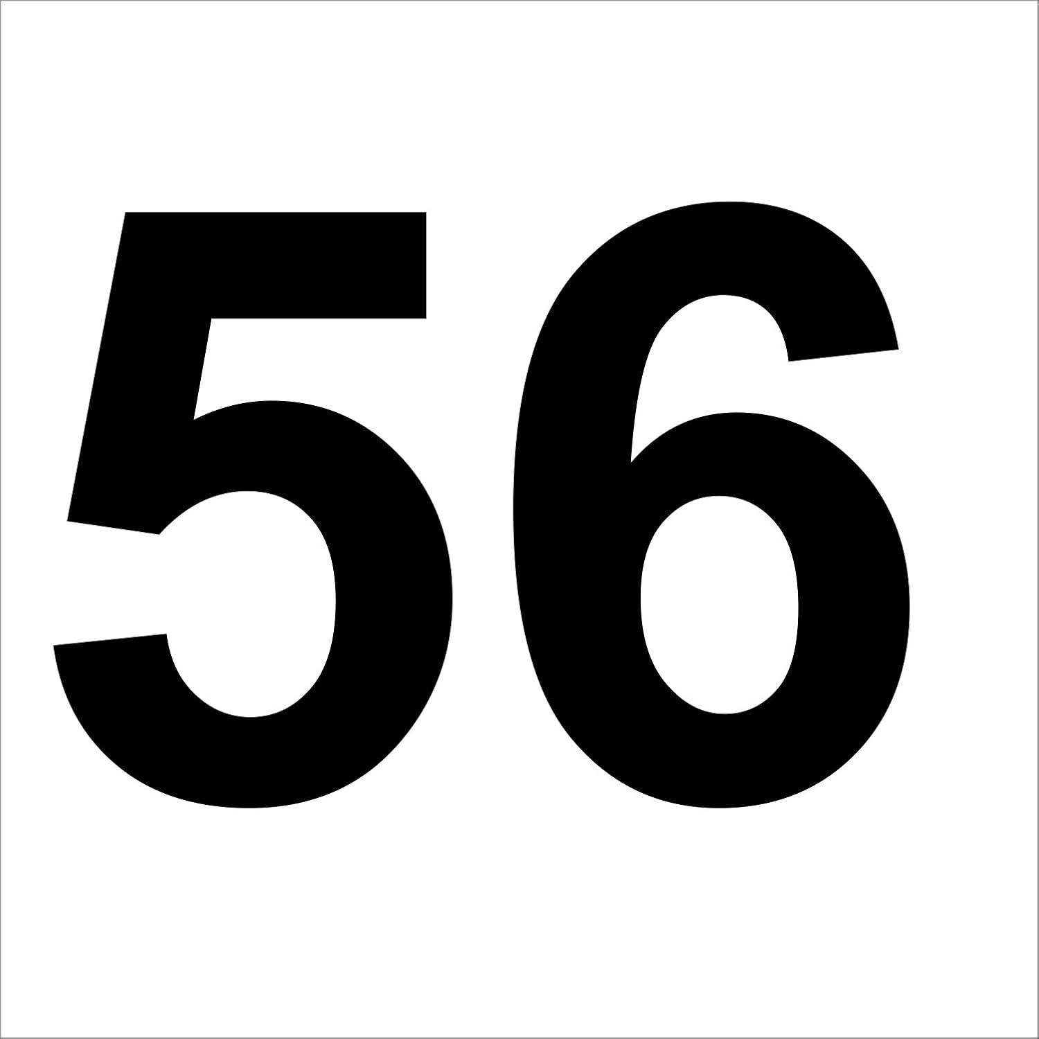 3 Times Number 56 High Quality Adhesive Black All Weather 20 CM 3 Times Number 56 High Quality Adhesive Black All Weather 20 CM
