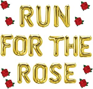 Amazon.com: Run for the Rose Kentucky Derby Day Party Balloons Banner ...