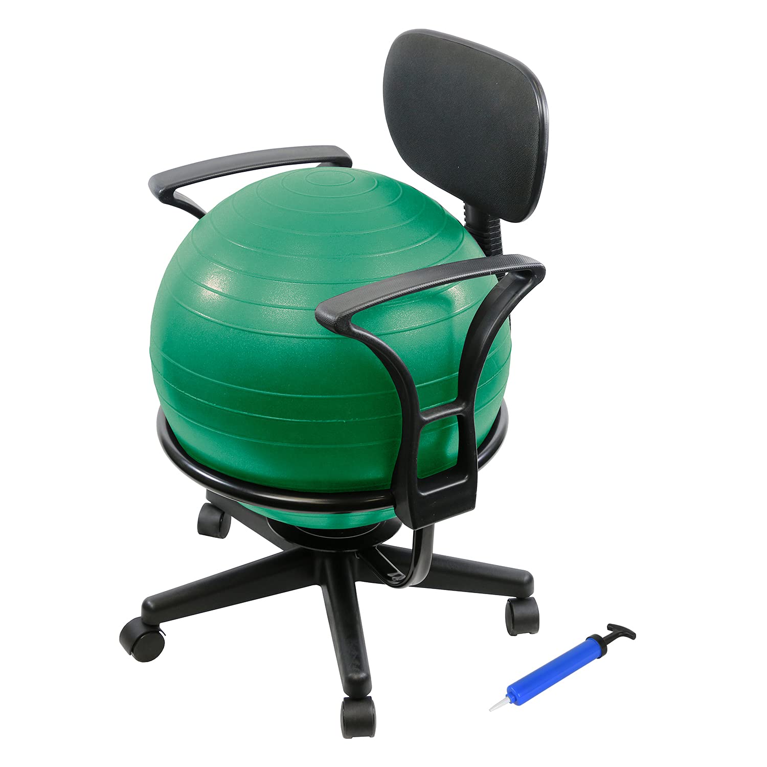 Snapklik.com : CanDo Metal Ball Chair - Inflatable Ergonomic Active ...