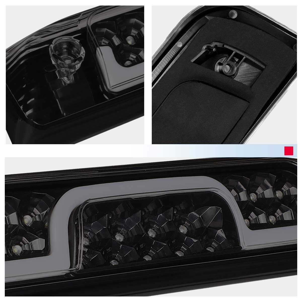 Snapklik.com : NUVISION LIGHTING 3BL-ZTL-005-SM Smoked Lens Red Super Bright LED Individual ...