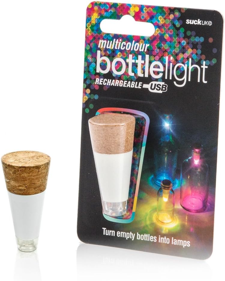 Goswot Pack of 4 USB Rechargeable Cork Shape Bottle Light 12 Lumens ...