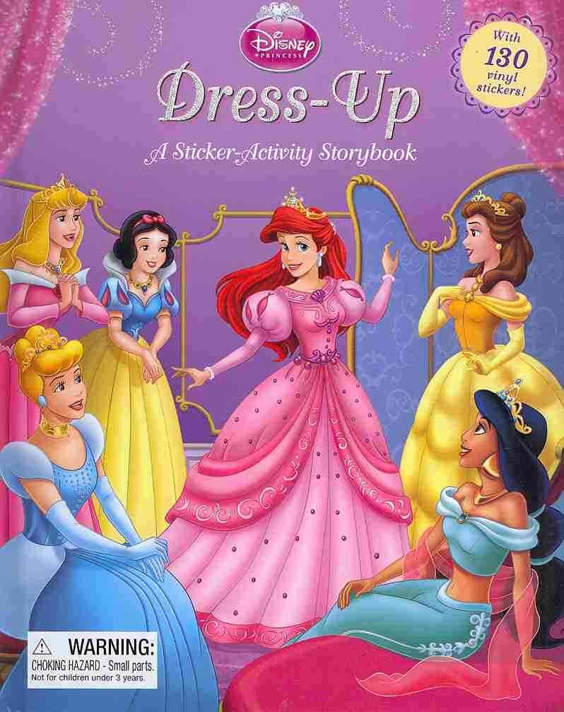 Buy Disney Princess Dress-Up: A Sticker-Activity Storybook Book Online ...