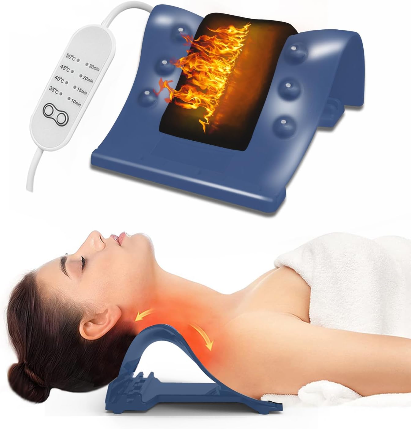 Amazon.com: Tianfucen New Dynamic Neck Stretching Device, Supine ...