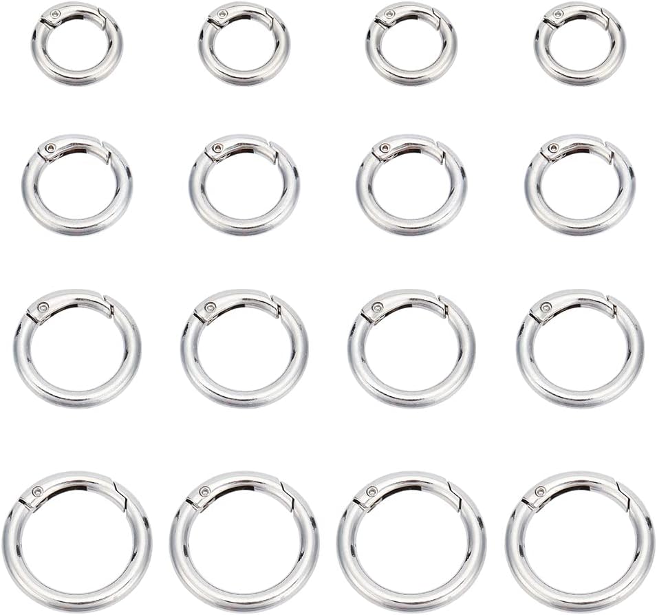 Amazon.com: 15pcs Trigger Spring Metal O Rings Round Carabiner ...