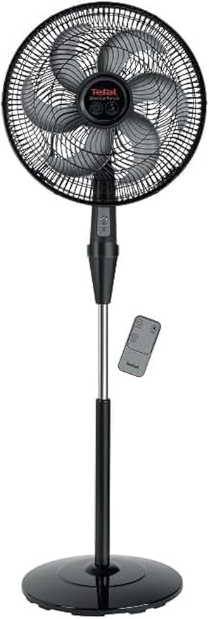 Tefal Stand Fan, 16 Inch, 3 Speeds, With Remote Control, Silence Force ...