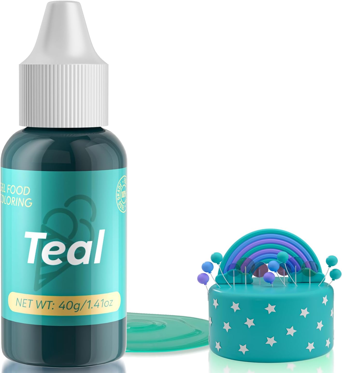 Amazon.com : Gel Food Coloring for Cake Decorating - 40g Concentrated ...