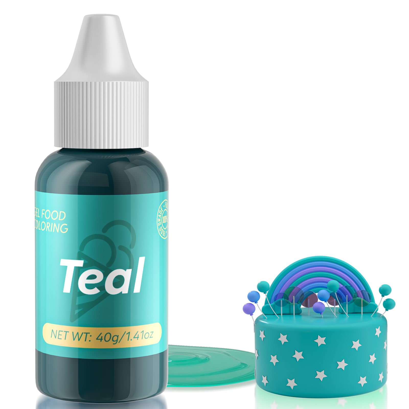 Amazon.com : Gel Food Coloring for Cake Decorating - 40g Concentrated ...