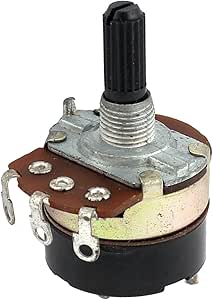 Amazon.com: Aexit B500K 500K Variable Resistors Ohm 3P Carbon Film ...