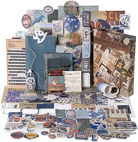 HASTHIP® 346pcs Vintage Scrapbook Stickers Pack for Art Journaling ...
