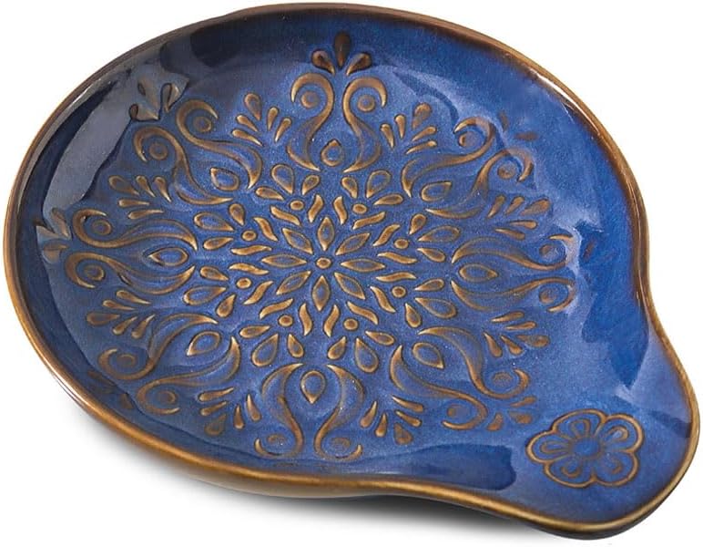 Amazon.com: Howise 2 PCS Farmhouse Ceramic Spoon Rests Holder for ...