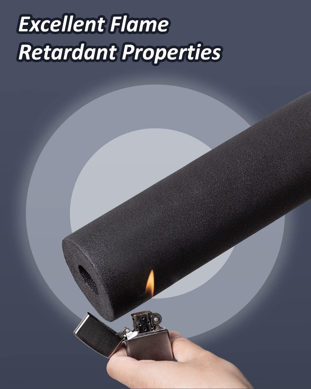 Snapklik.com : Pipe Insulation Foam Tube - 1-1/8" Foam Tubing For AC ...