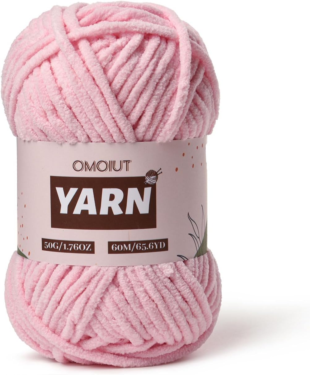 Amazon.com: Plush Chenille Chunky Crochet Yarn - Baby Yarn for ...