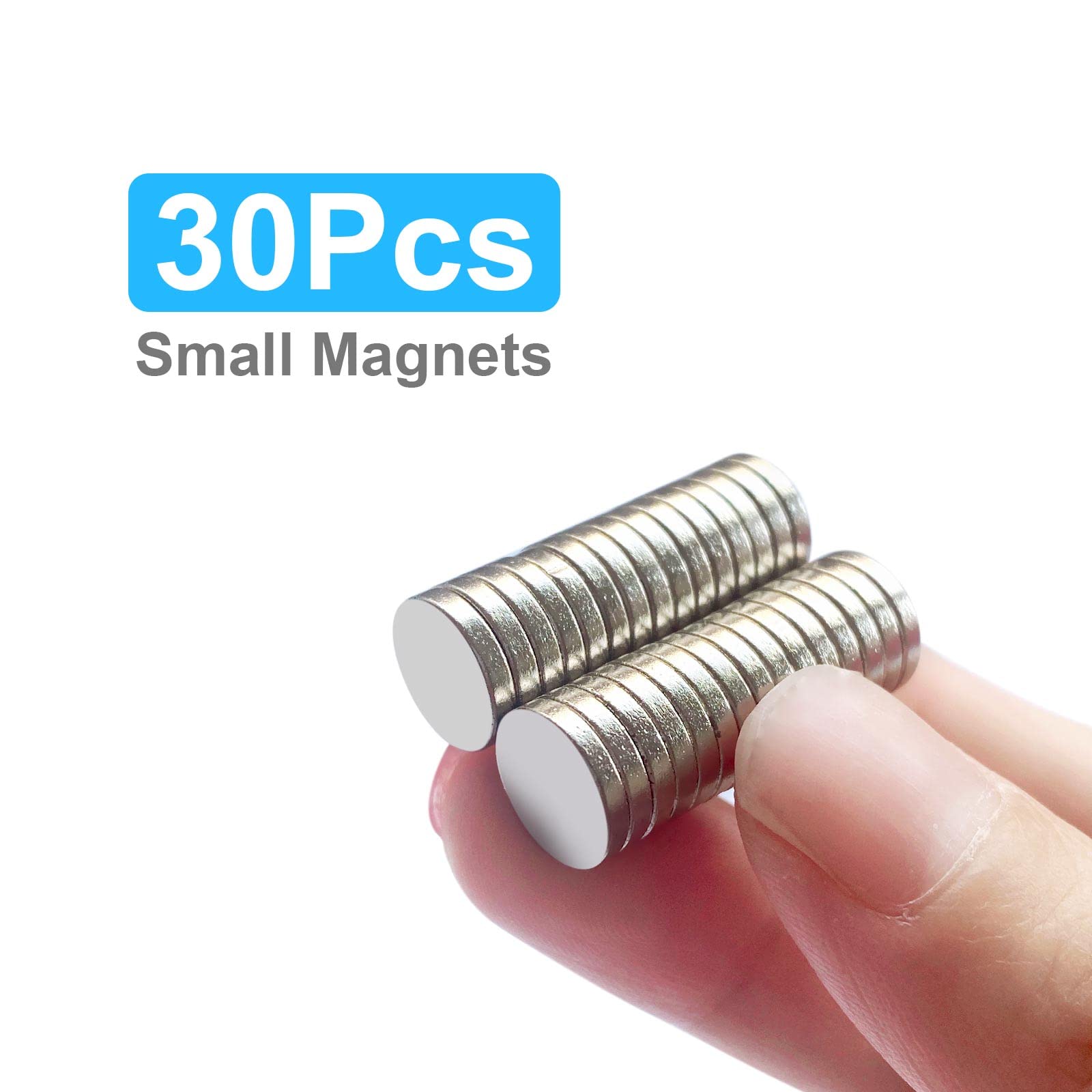 Snapklik.com : 30Pcs Tiny Fridge Magnets, 10x2 Mm Small Round ...