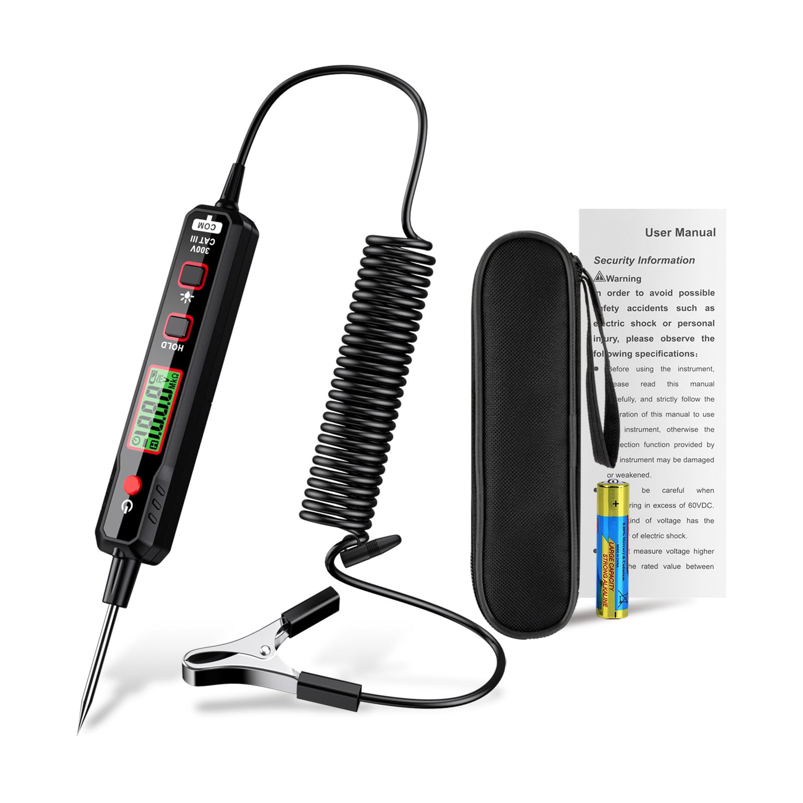 Test Light Automotive, HABOTEST 0.8V-100V DC Buzzer Circuit Tester with ...