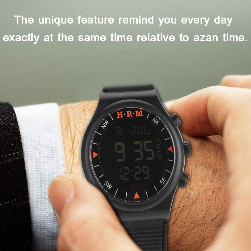 Buy Azan Muslim Prayer Watch,New Modern Sport Azan Muslim Black Watch ...