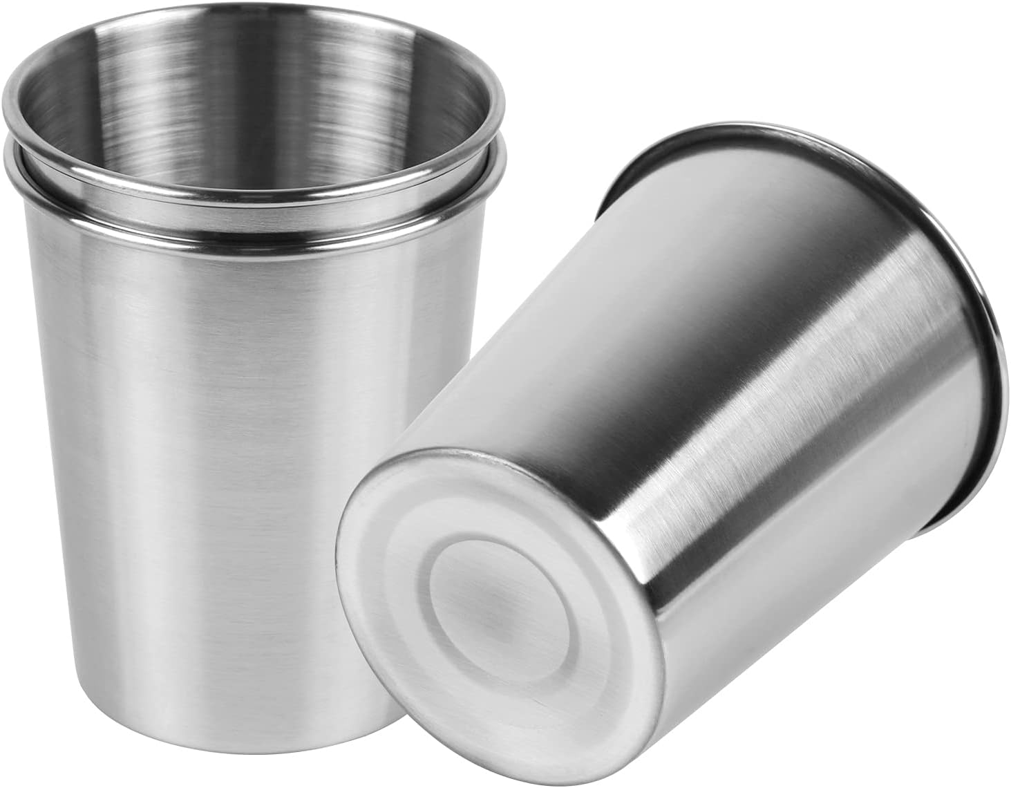 Amazon.com | Ruisita 6 Pack 12 Ounce Stainless Steel Pint Cups Metal ...