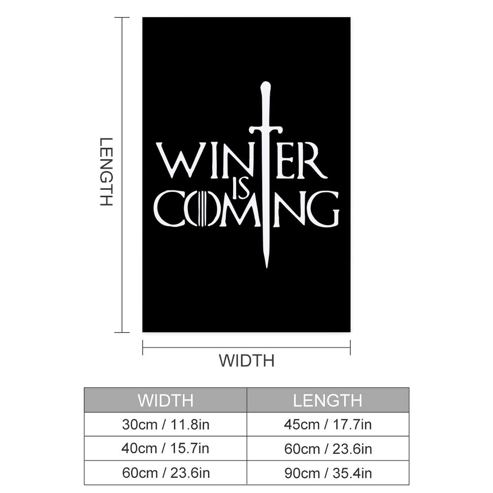 Winter Is Coming Stencil To Get Into The Winter Spirit, I Made A
