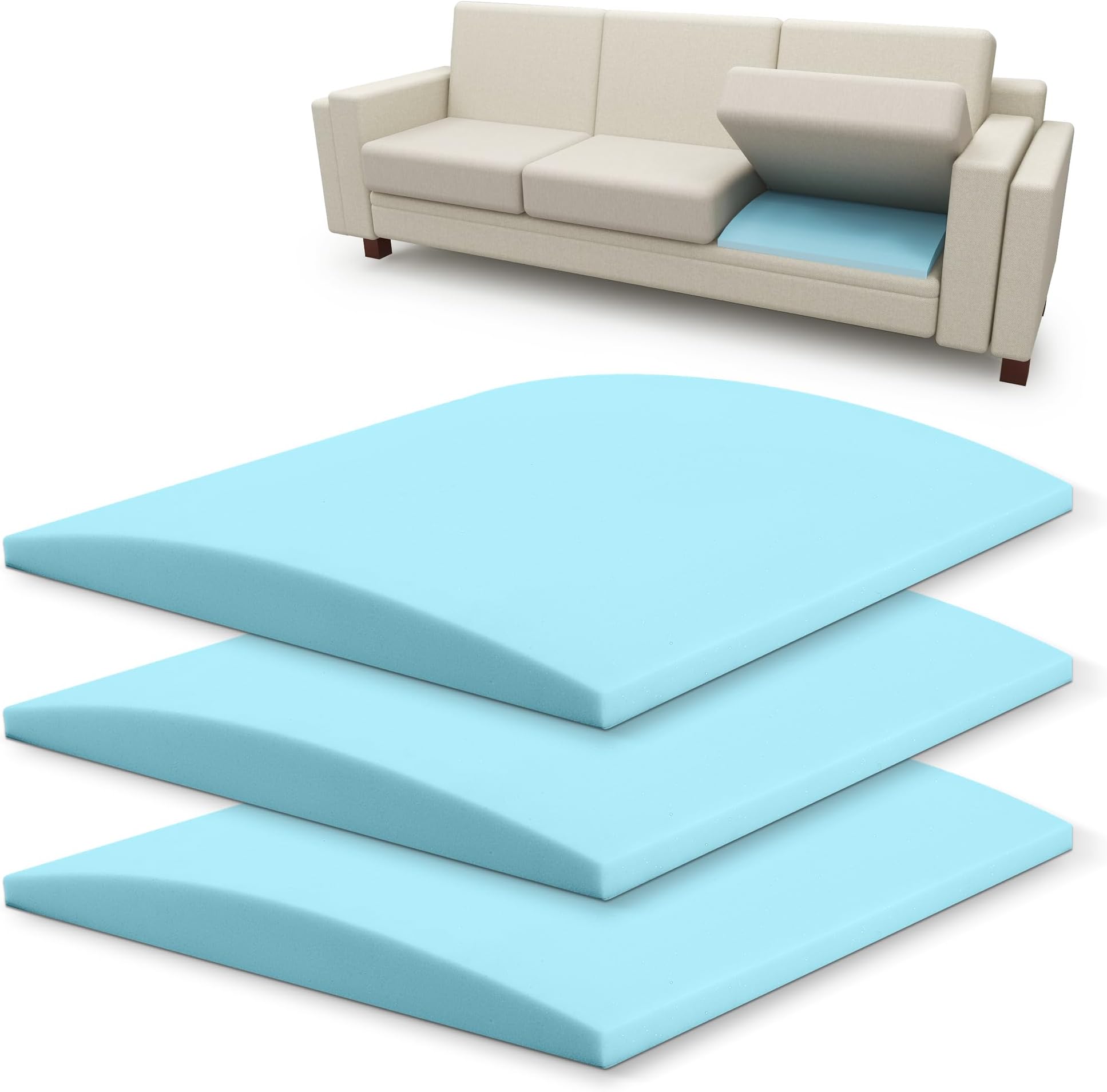Amazon.com: 20" x 20" Foam Cushion Couch Cushion Support - Living Room ...