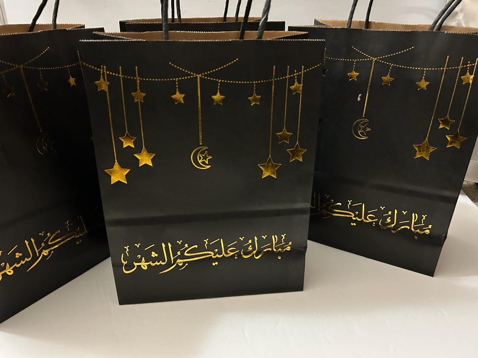 Amazon.com: 24pcs Eid Mubarak Gift Bags with Tissue Paper Ramadan Gift ...