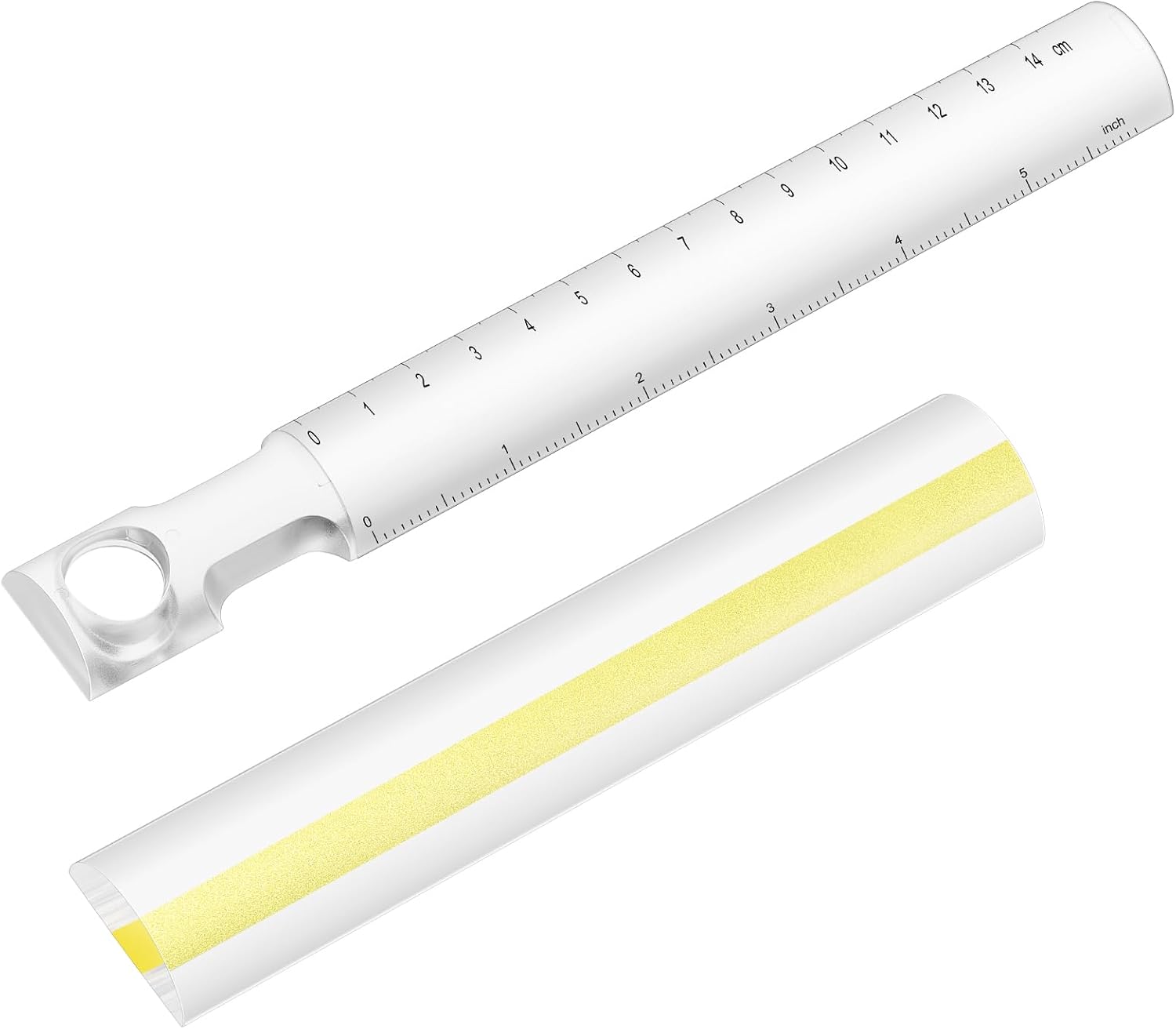 Amazon.com: Chunful 2 Pcs 2X Magnifying Ruler Set, 6" Magnifier with ...