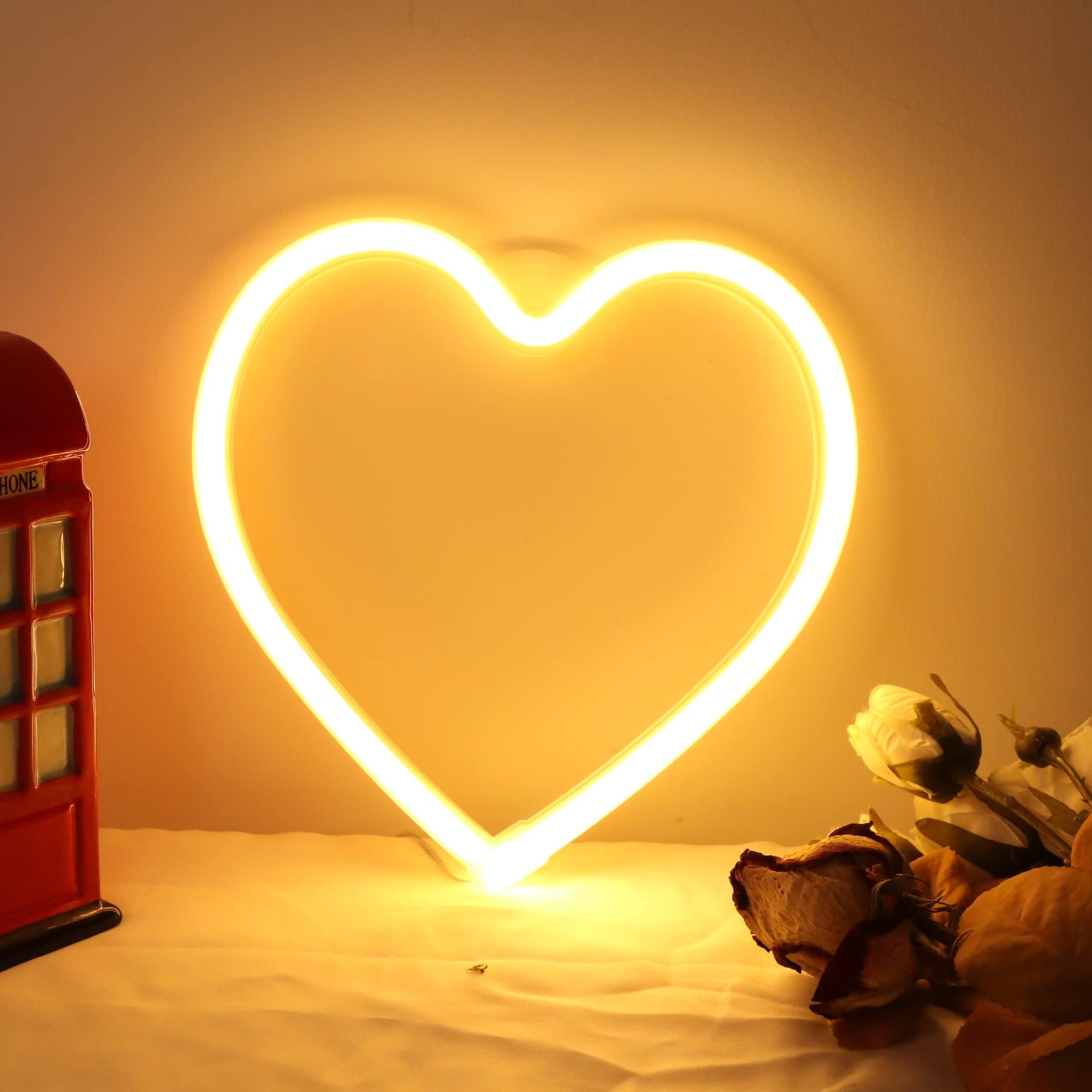 Amazon.com : Love Neon Sign USB/Battery Operated LED Signs Neon Lights ...