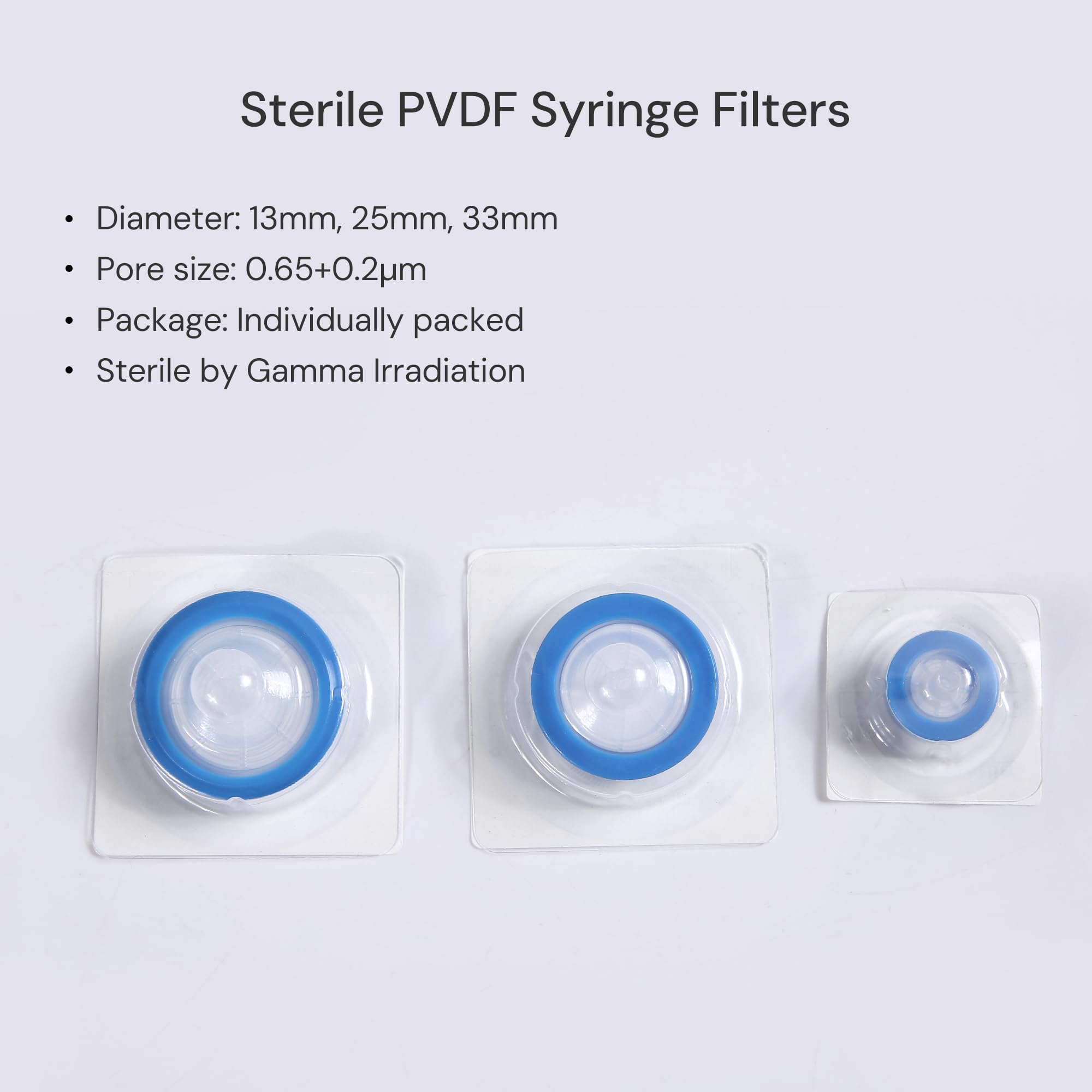 Snapklik.com : COBETTER 10 pcs/PK Sterile Syringe Filter Double-Layer ...