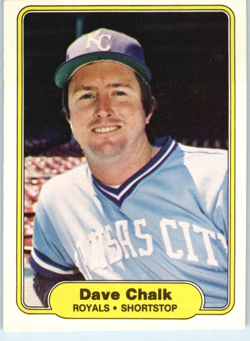 Amazon.com: 1982 Fleer Baseball #407 Dave Chalk Kansas City Royals ...