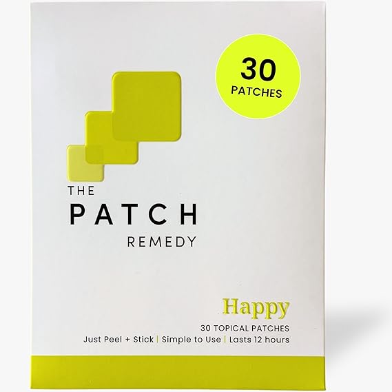 Amazon.com: The Patch Remedy Happy Patch | 5-HTP, L-Theanine, Rhodiola ...