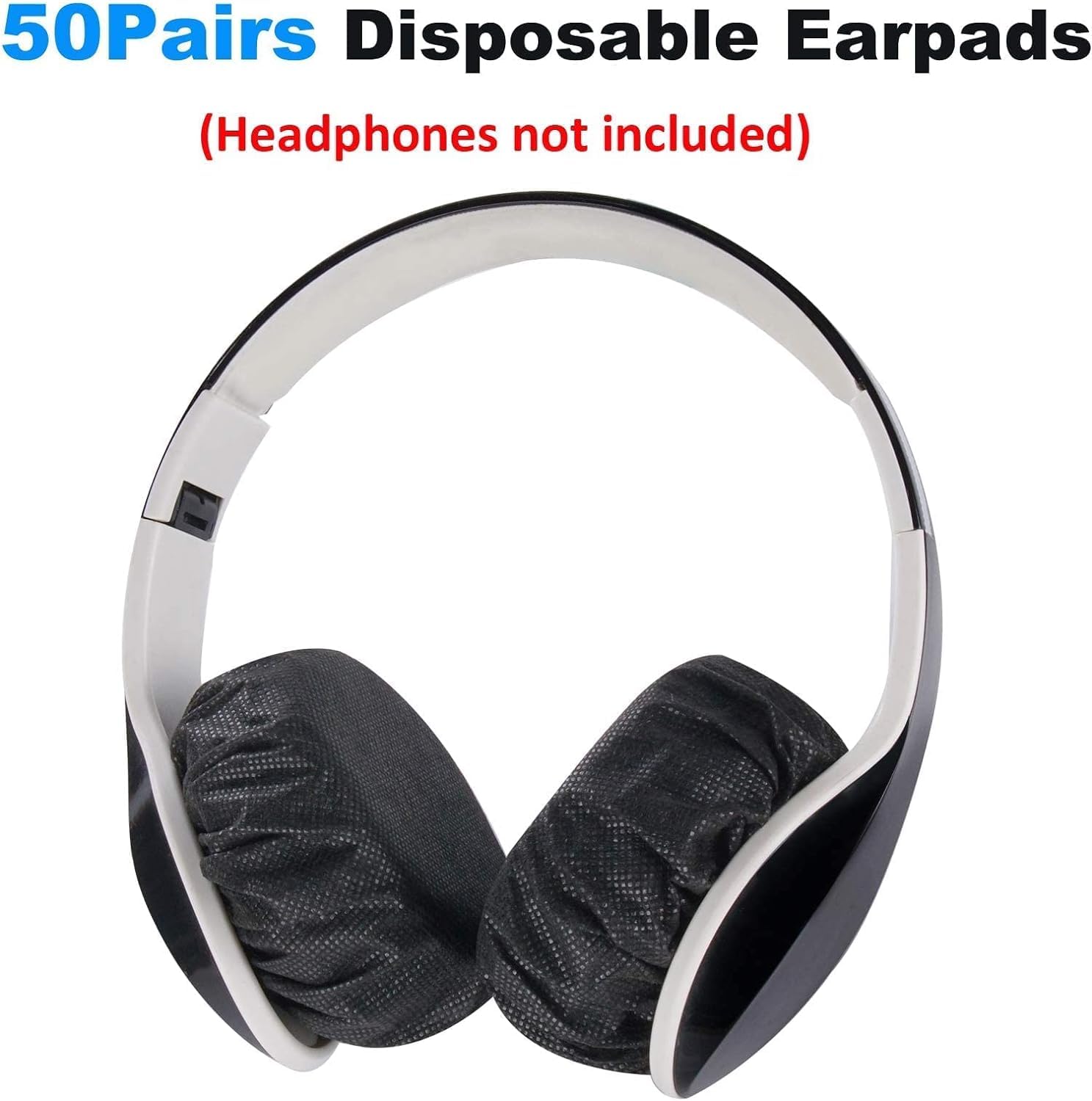 Sanitary Earphone Covers Crysendo 50 Pcs Headphone Cushion Non-Woven ...