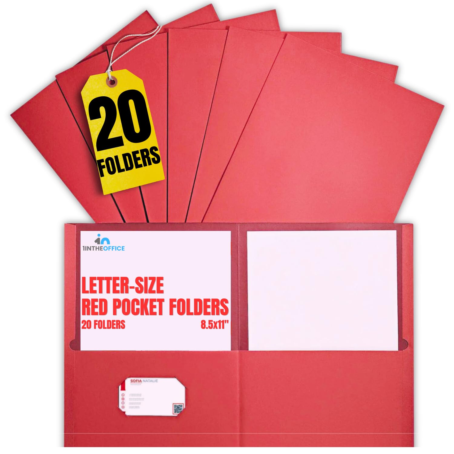 Snapklik.com : 1InTheOffice Red Presentation Folders