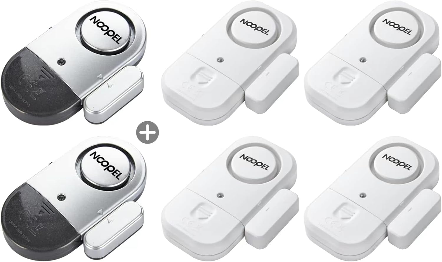 Amazon.com: Door Alarm Sensor 2 Pack & 4 Pack Window Alarm Sensor for ...