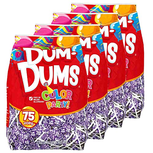 Dum Dums Light Blue Blu Raspberry 4-75 count bags: Buy Online in INDIA ...