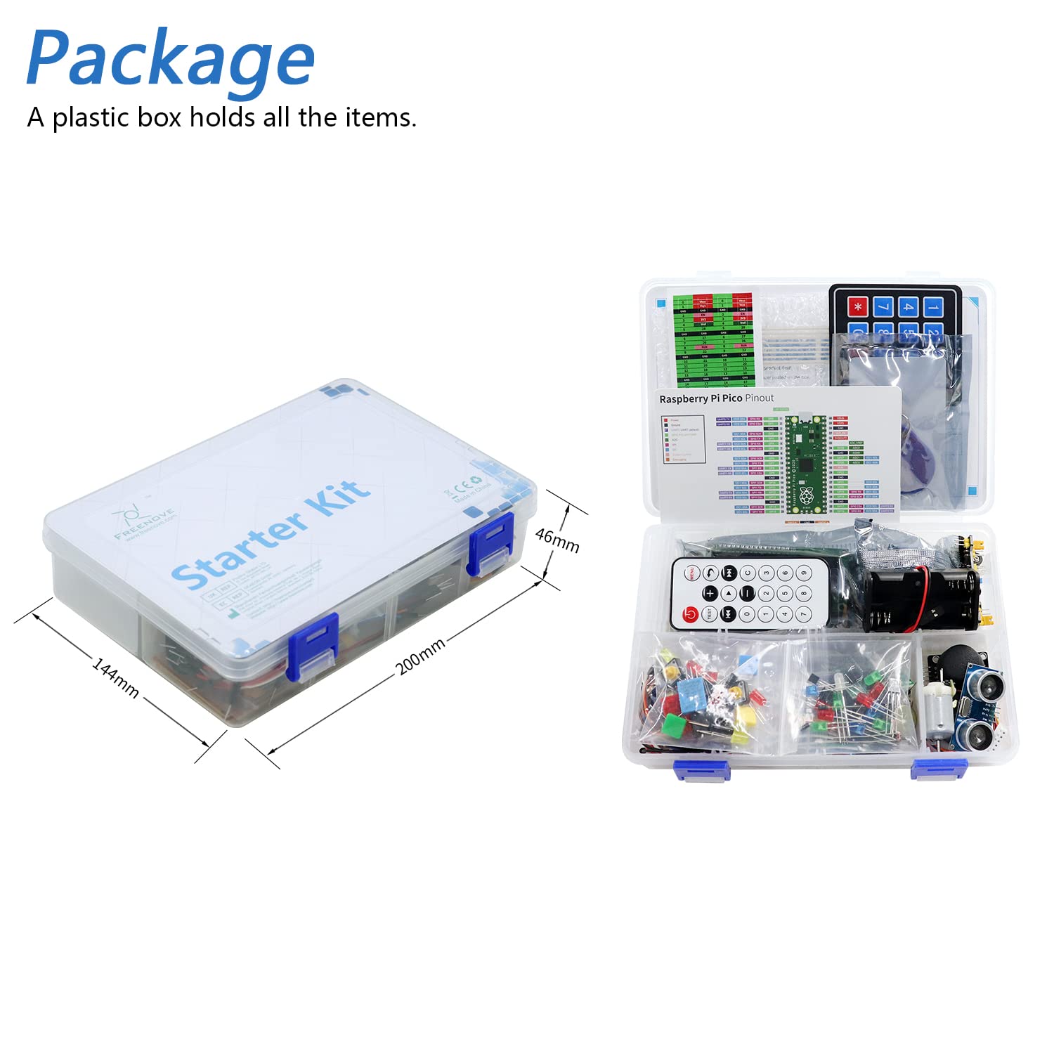 Freenove Ultimate Starter Kit For Raspberry Pi Pico Included Compatible With Arduino Ide