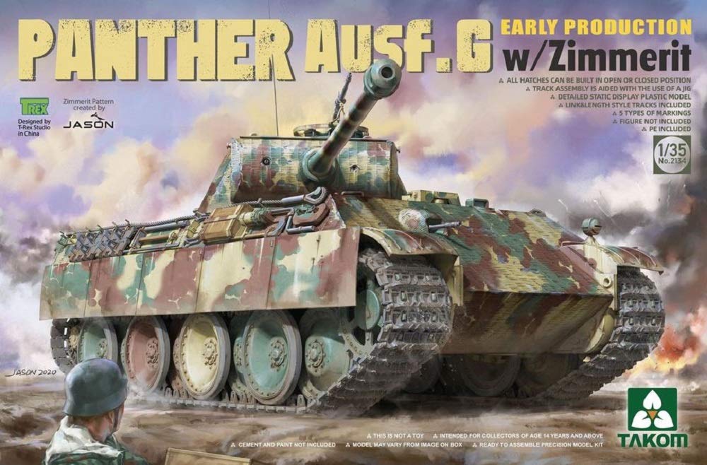 Buy TAKom TKO2134 135 German Panter G Type Early Type wTwin Benefit ...