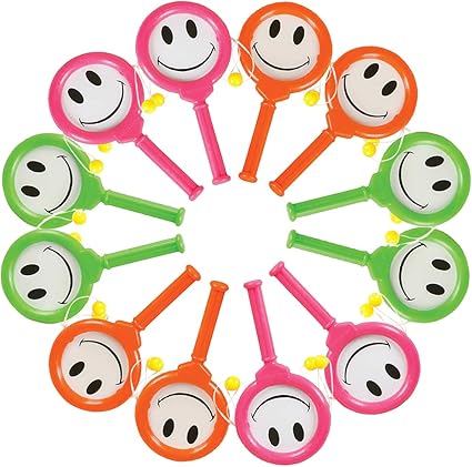 Amazon.com: ArtCreativity Smile Hand Drums, Set of 12, Musical Toys for ...