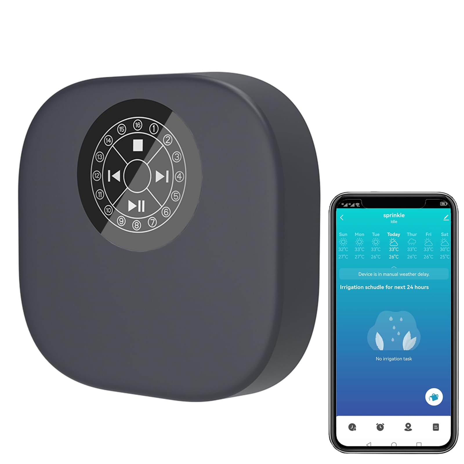 Amazon.com: Smart Sprinkler Controller, 16 Zone Watering Timer ...