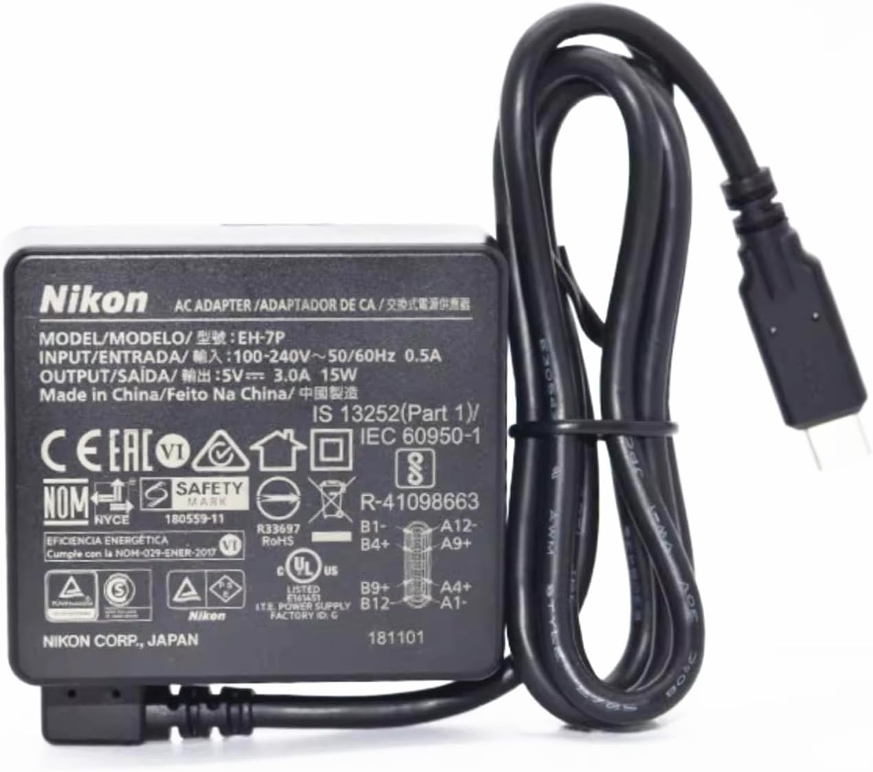 Amazon.com: NEW Battery Charger Type-C Charging AC Adapter EH-7P Compatible with Nikon Z5 Z6 Z7 ...