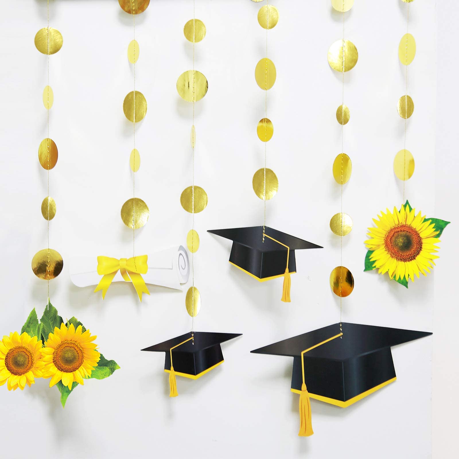 Buy Cap Diploma Sunflower Party Decoration for Graduation Celebration ...