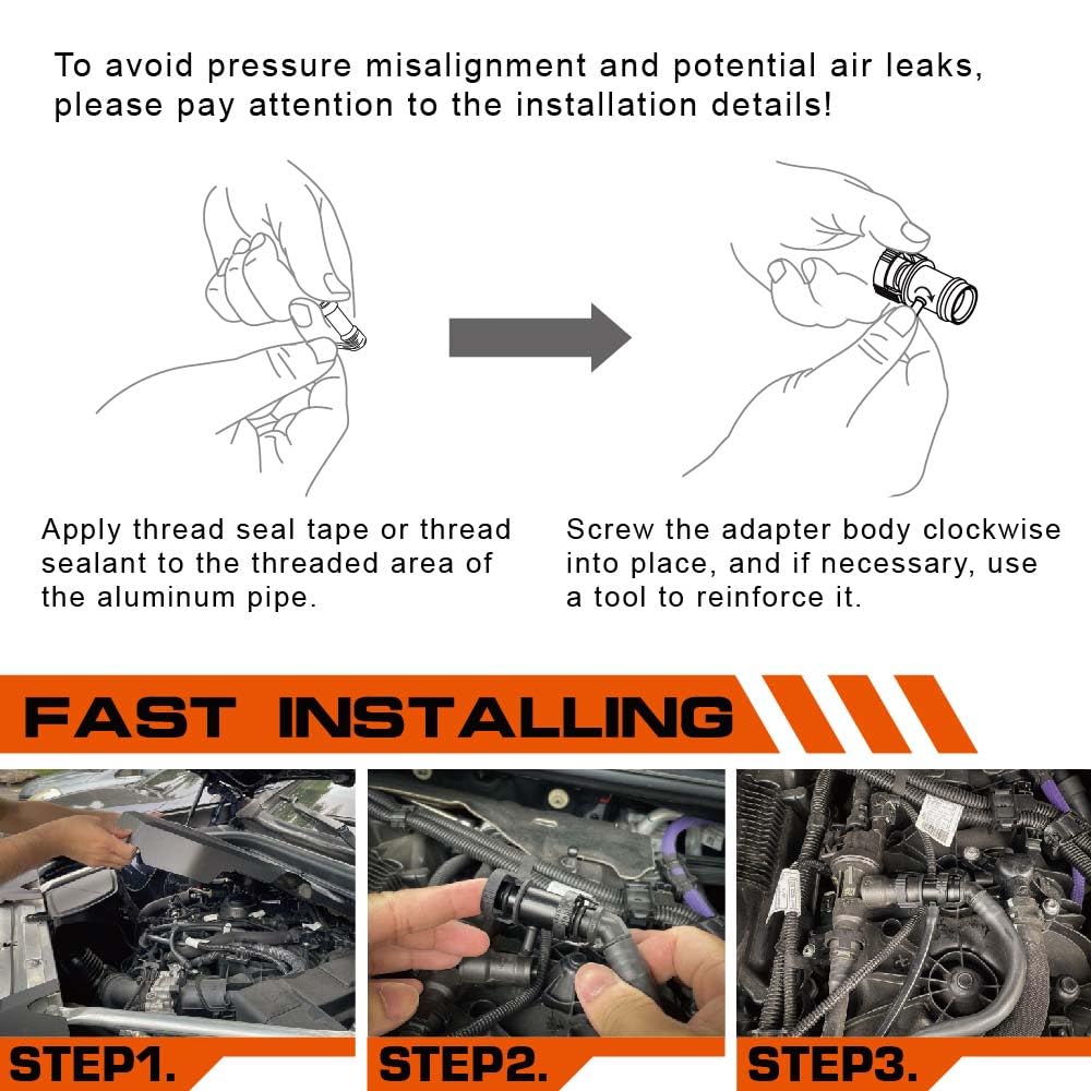 Snapklik.com : Turbo Boost Gauge Pressure Adapter For BMW B38 B48 B58 ...