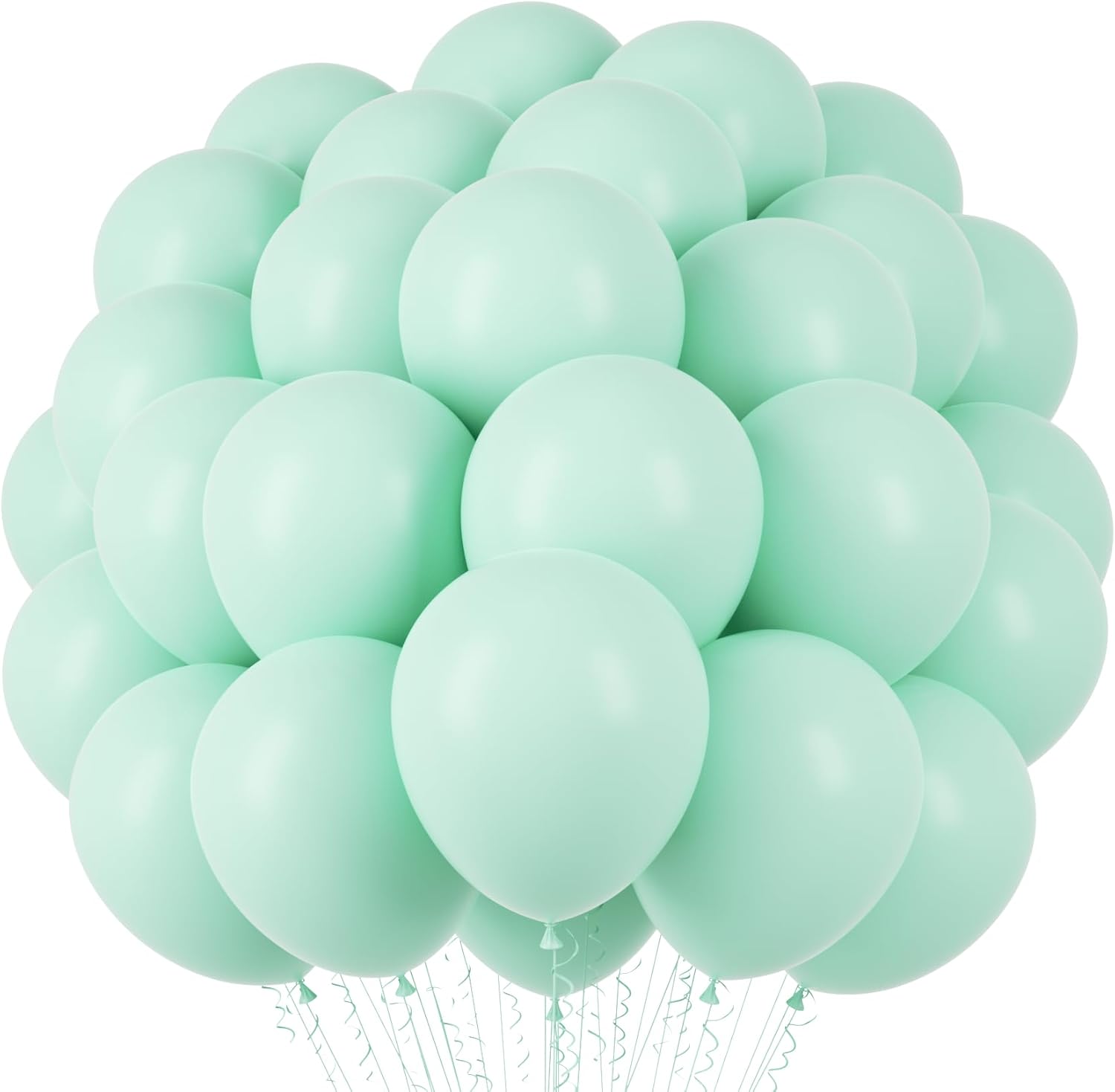 Globos de color verde menta, paquete de 66 globos de látex verde pastel ...