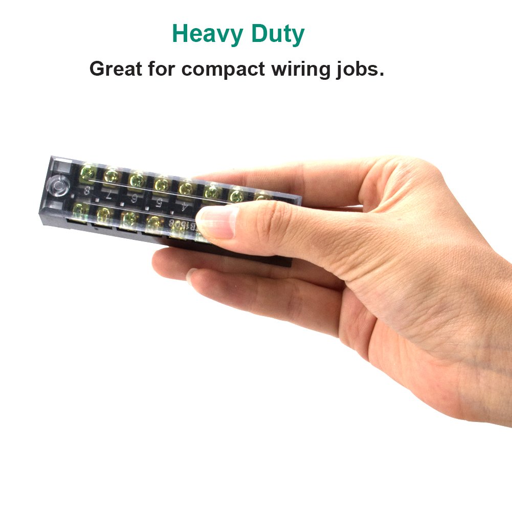 Snapklik.com : MILAPEAK Terminal Block And Strip - 12pcs (6 Sets) 8 ...