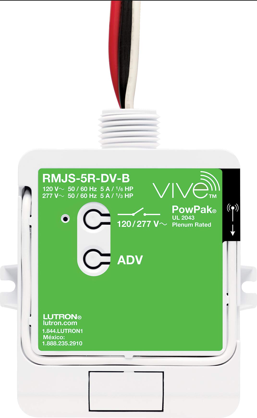 Amazon.com: Lutron RMJS-5R-DV-B The PowPak RF 5A Relay Module : Industrial & Scientific