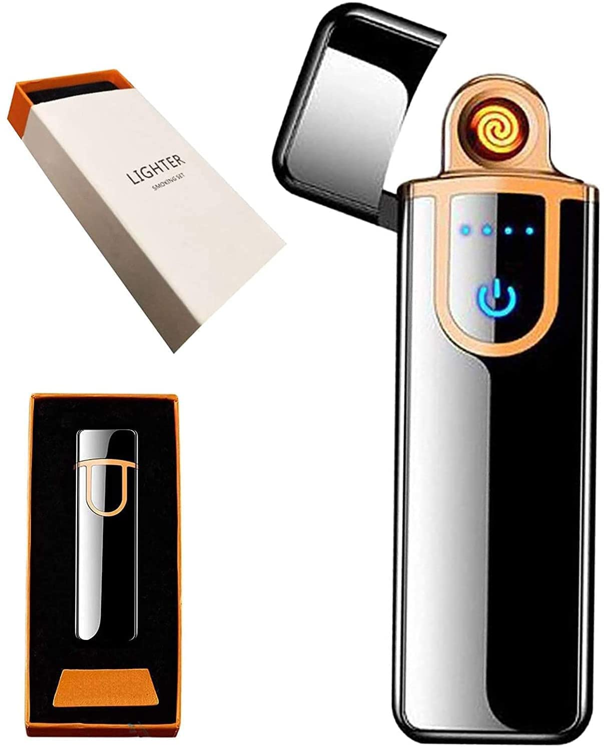 Sapi'S Smart Fingerprint Sensor Lighter with Indicator Light, Compact ...