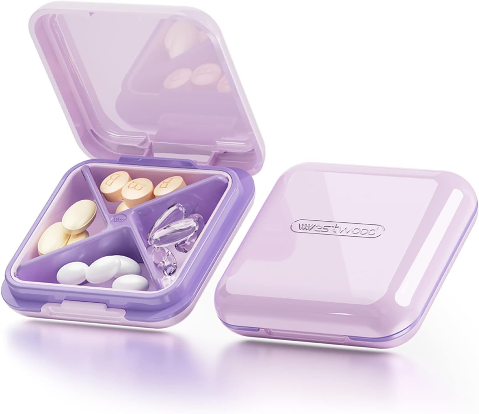 Amazon.com: DUBSTAR Pill Case,Small Pill Box - Waterproof Portable ...